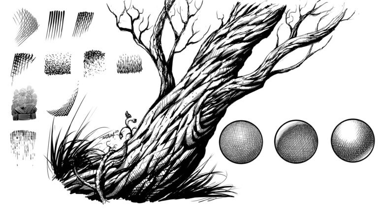 How to Render and Cross Hatch for Comics – Step by Step with Examples ...