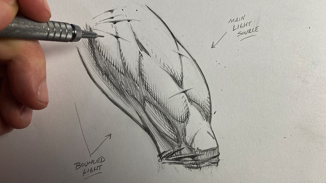 How to Draw and Render a Dual Light Source ( Comic Art ) - Ram Studios Comics