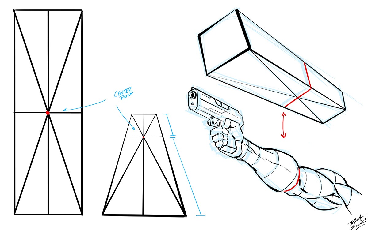 Foreshortening 101: Drawing Techniques and Tricks - Ram Studios Comics